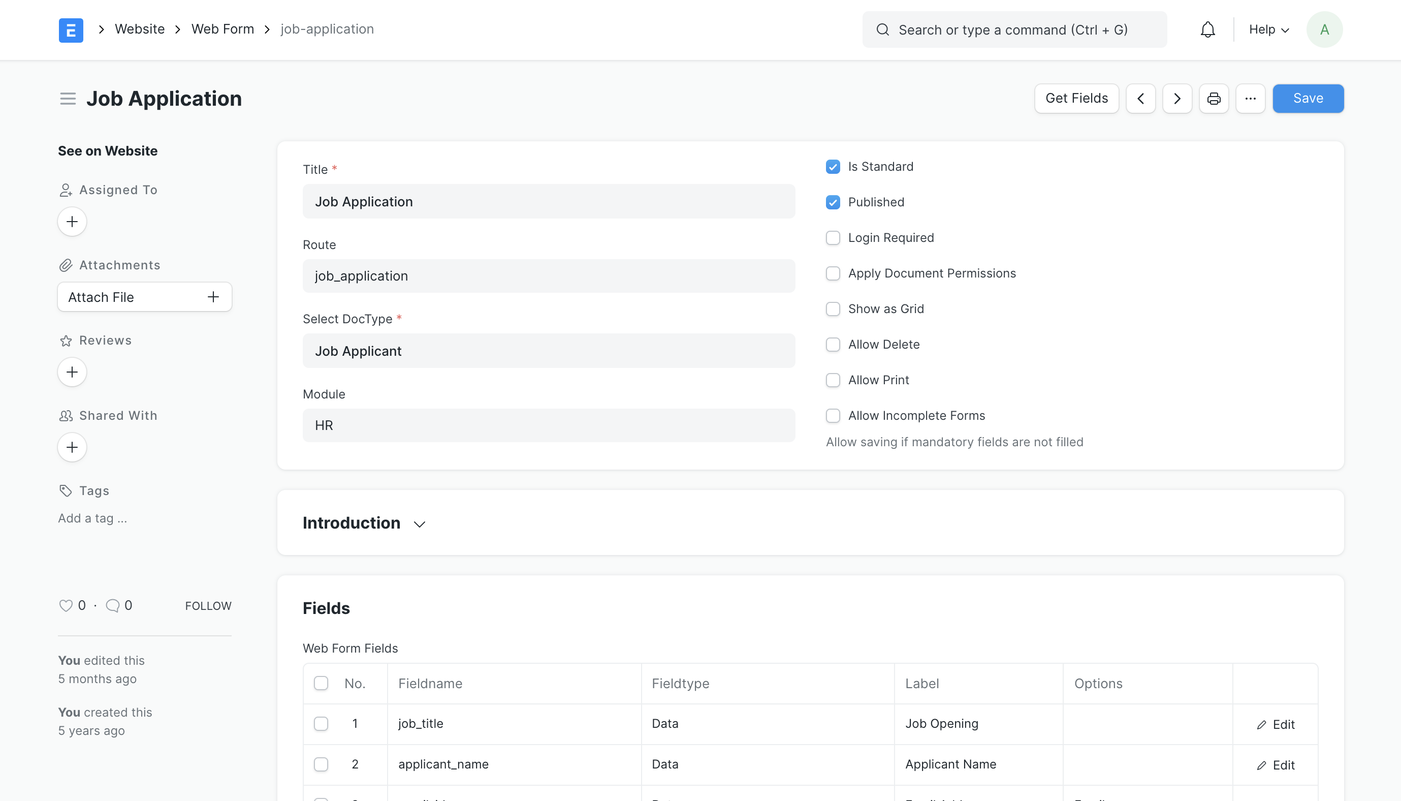 Web Forms